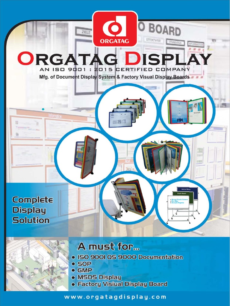 Orgatag SOP Display system Catalogue | PDF