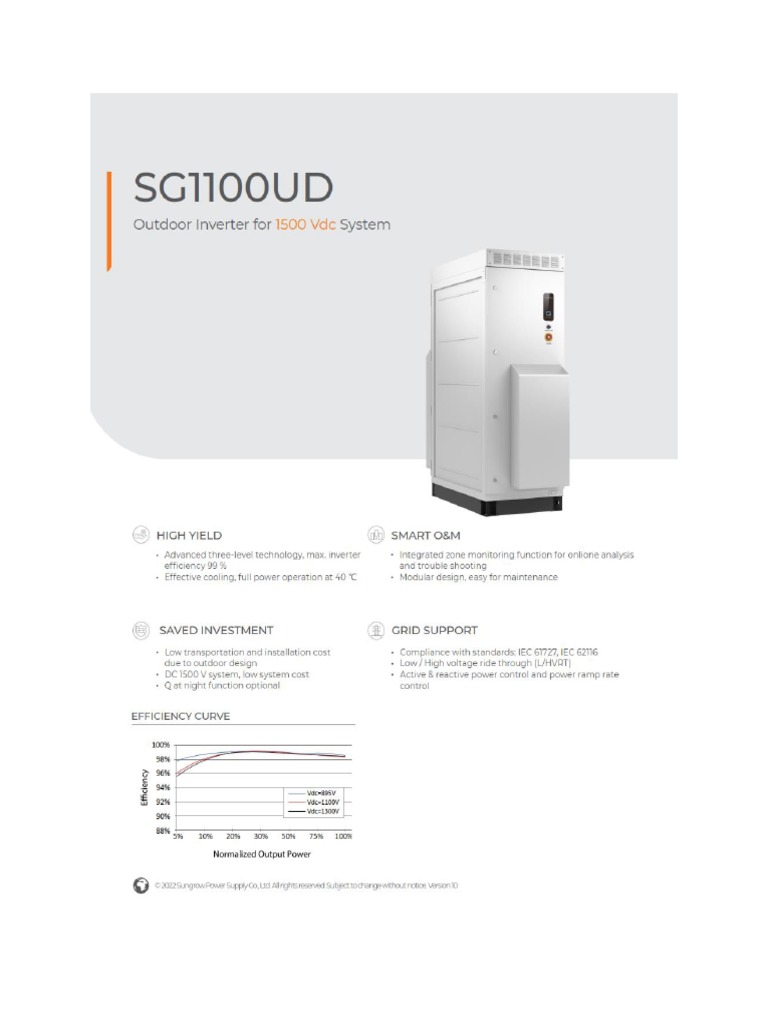 SG1100UD Inverter | PDF