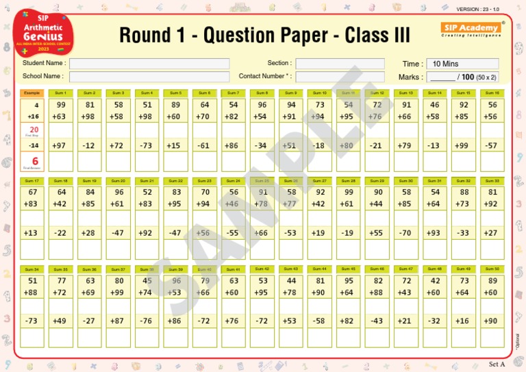AGC 2023 R1 QP Set A Sample 03 PDF | PDF