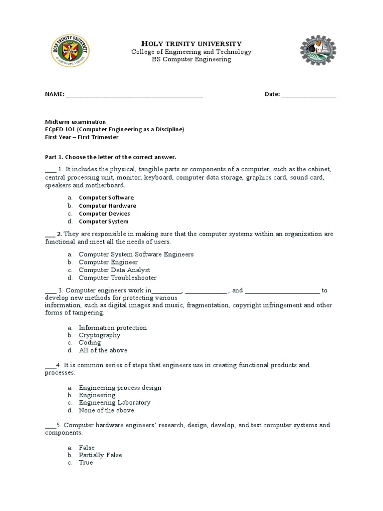 ECPED101 MidtermExam | PDF