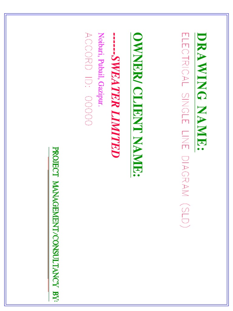 Complete As-Built SLD (Accord) For Students Practice | PDF | Equipment | Electrical Equipment