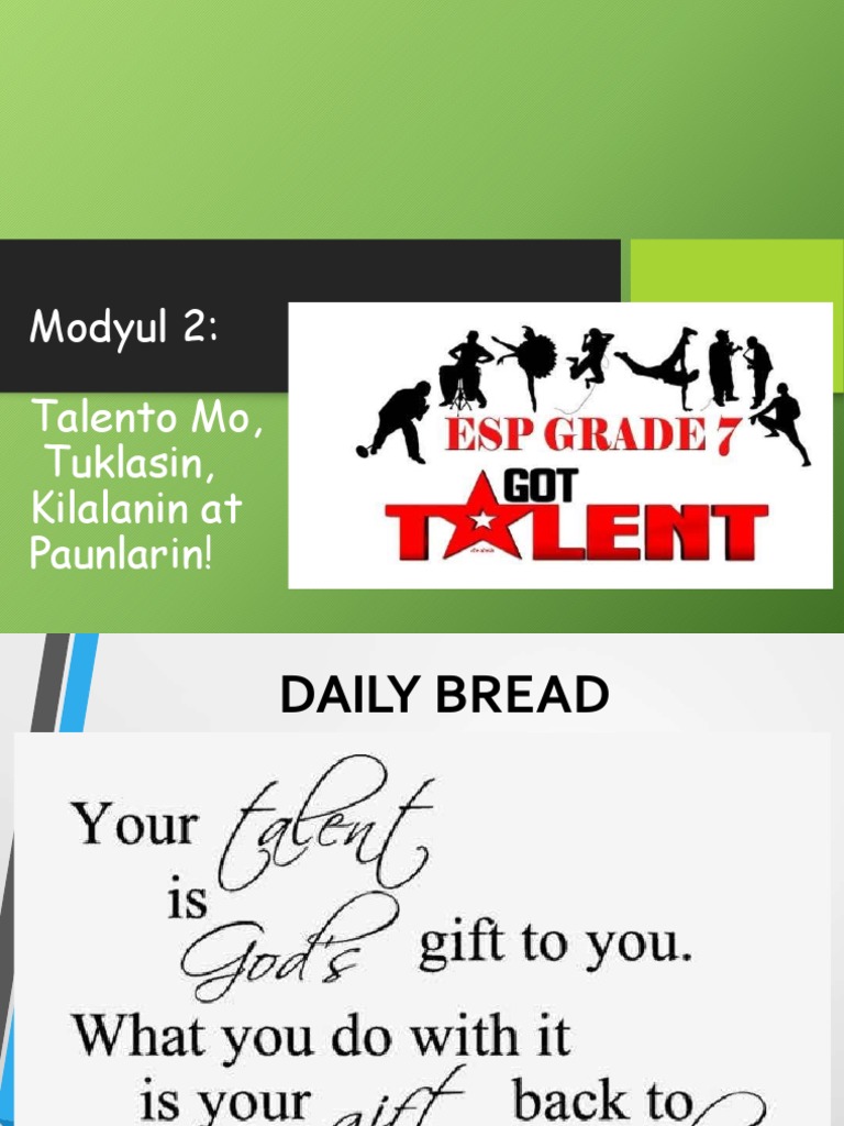 ESP 7 Talento at Kakayahan | PDF