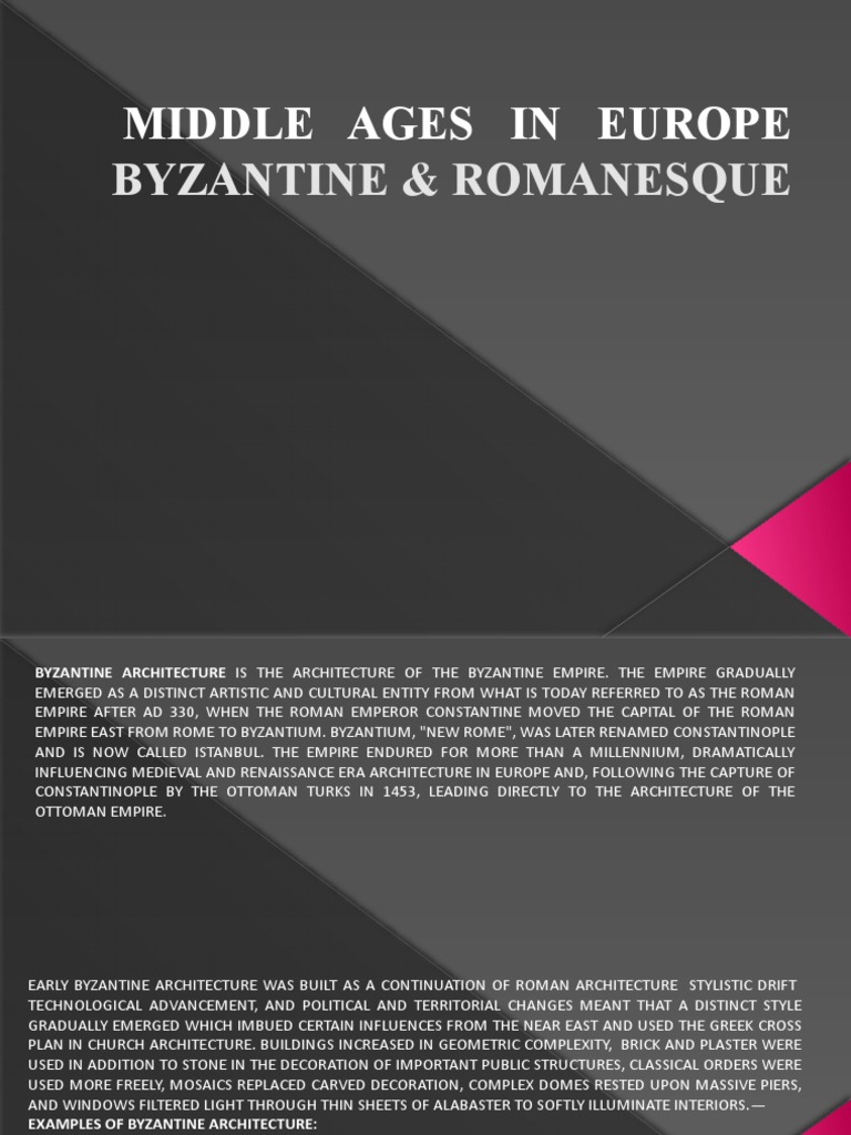 Byzantine Architecture | PDF