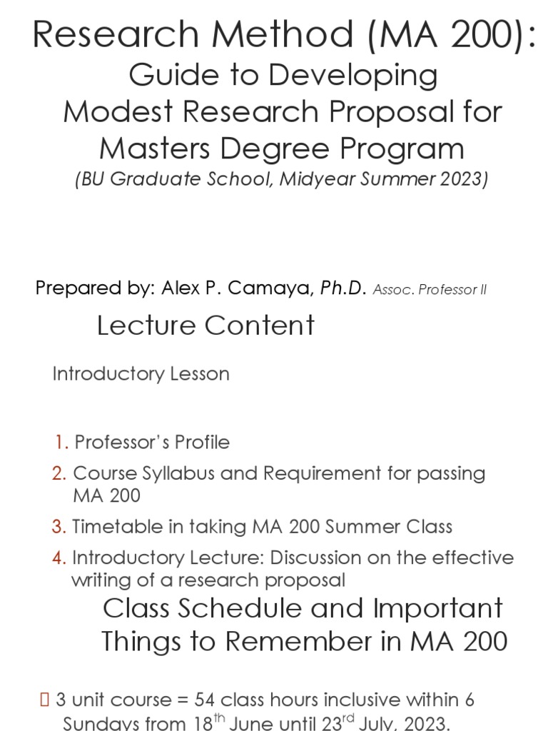 Lesson 1 - Introduction To Research Methods | PDF