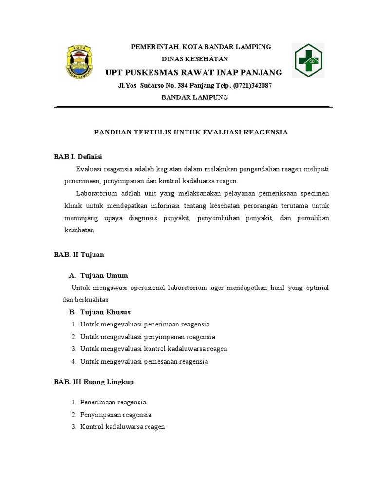 8 1 5 D Panduan-Tertulis-Untuk-Evaluasi-Reagensia | PDF | Sains ... 8 1 5 D Panduan-Tertulis-Untuk-Evaluasi-Reagensia | PDF | Sains ...