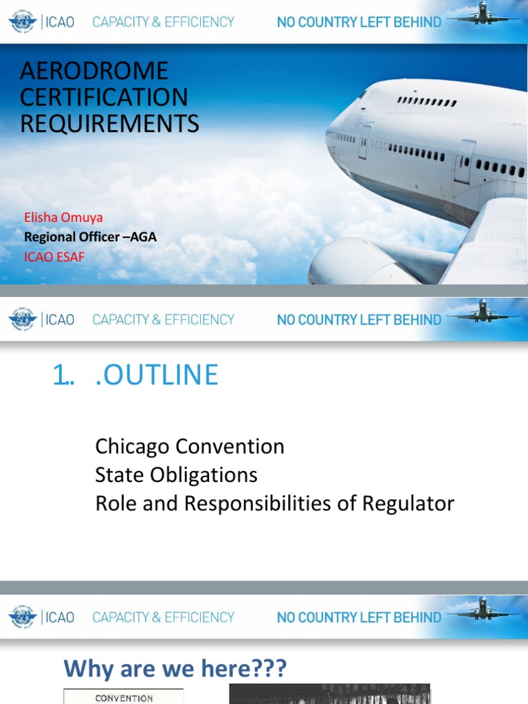 Day 1 - Certification Requirements | PDF | Aerodrome | Safety