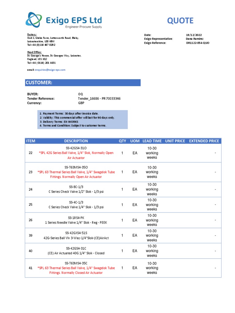 Swagelok Catalog | PDF