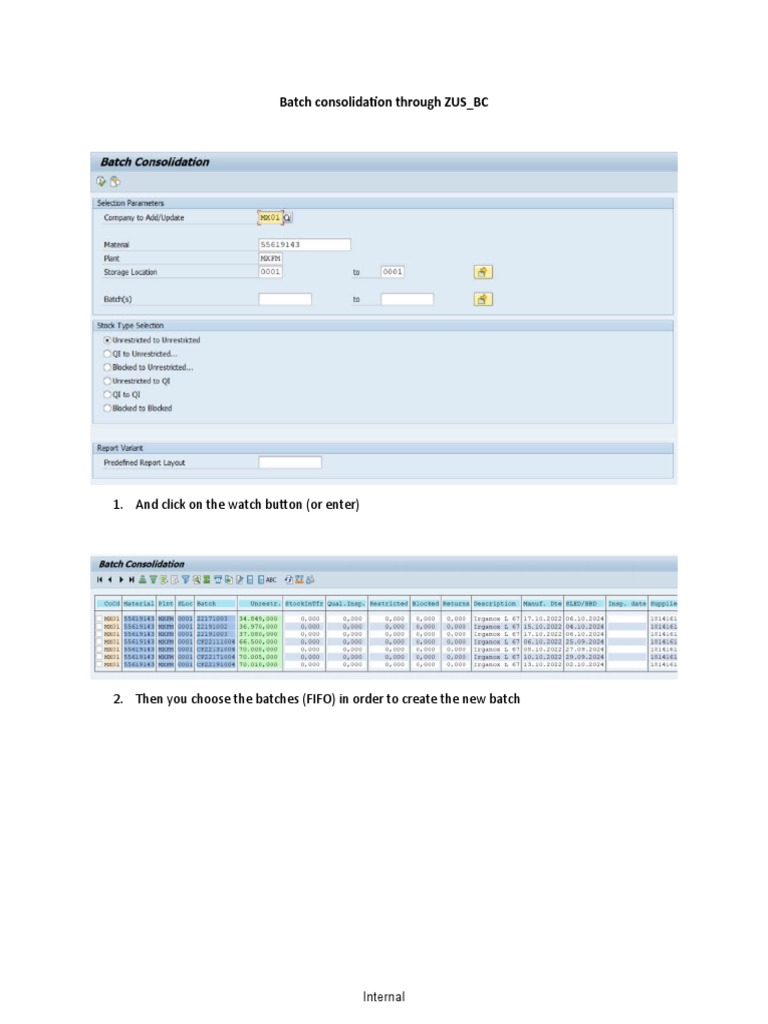 Batch Creation | PDF