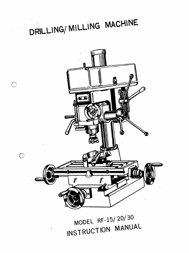 Rong Fu Milling Machine Manual | PDF