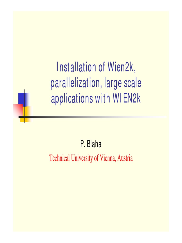 WIEN2k-installation Easy Steps | PDF