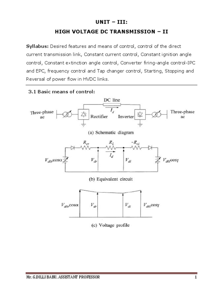 HVDC Unit III | Download Free PDF | High Voltage Direct Current | Rectifier