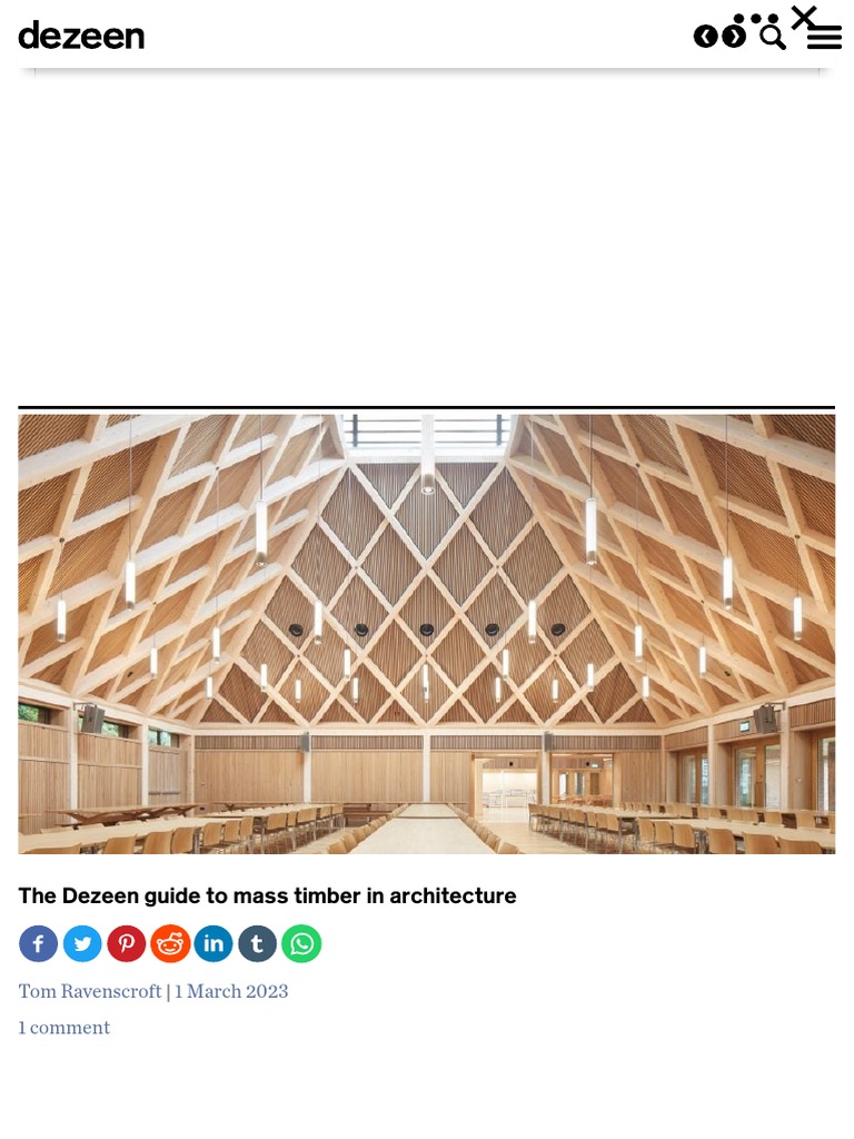 Dezeen guide to mass timber in architecture | PDF | Lumber | Wood