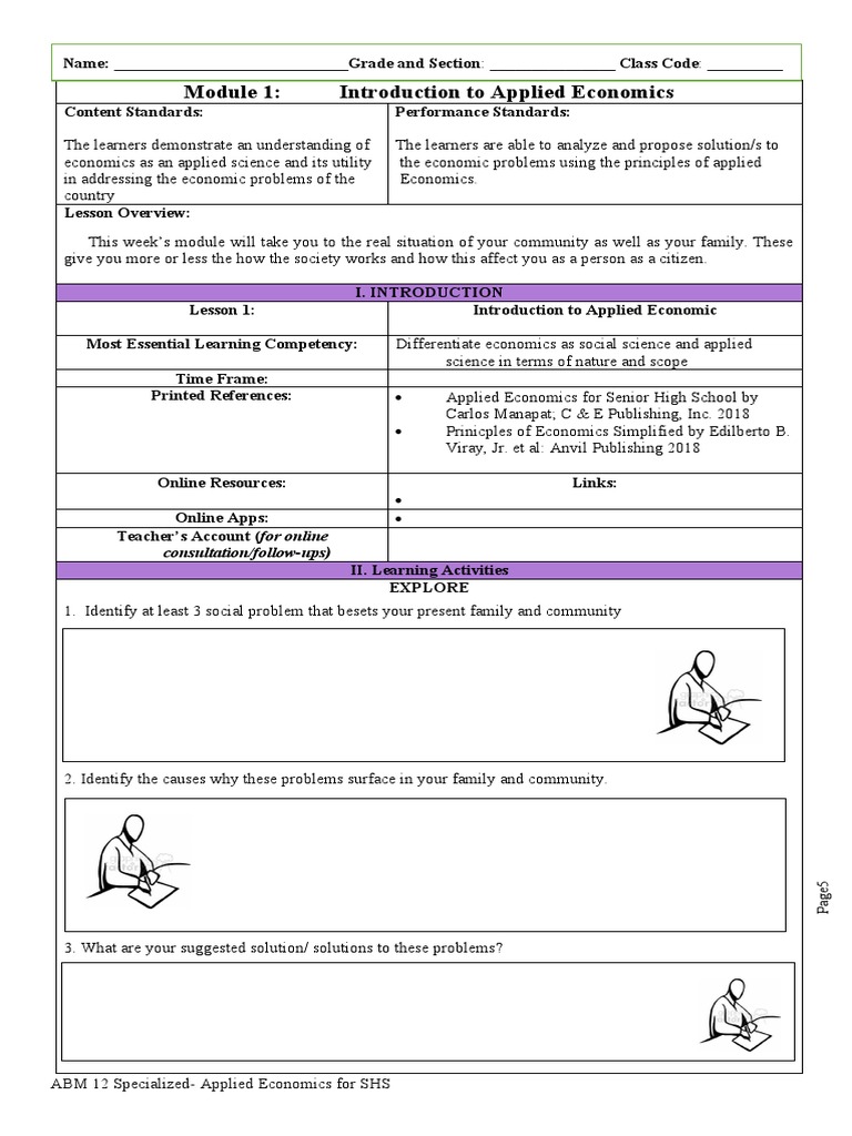 Module 1 Introduction To Economic | PDF