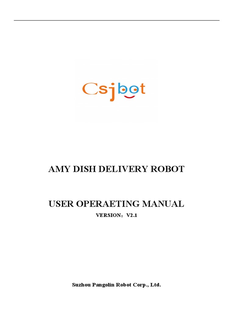 Amy Manual | PDF | Robot | Robotics