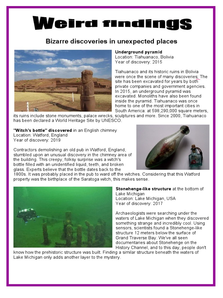 Weird Weird Findings - 149495 | PDF