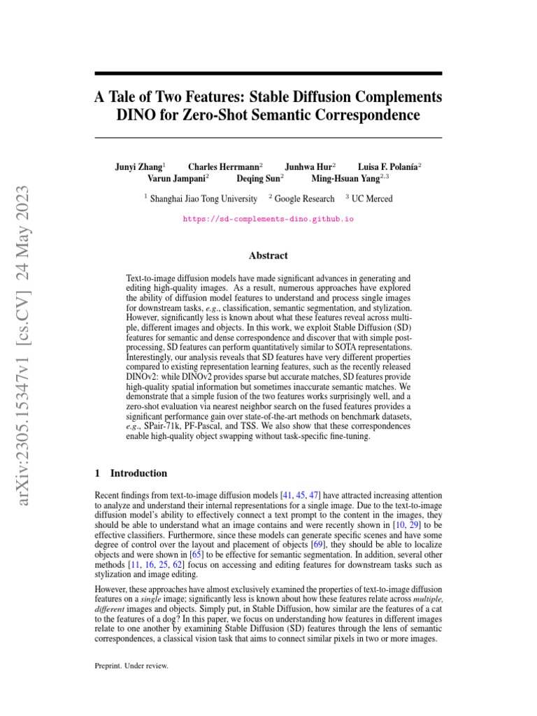 Stable-Diffusion DINO | PDF | Image Segmentation | Principal Component Analysis