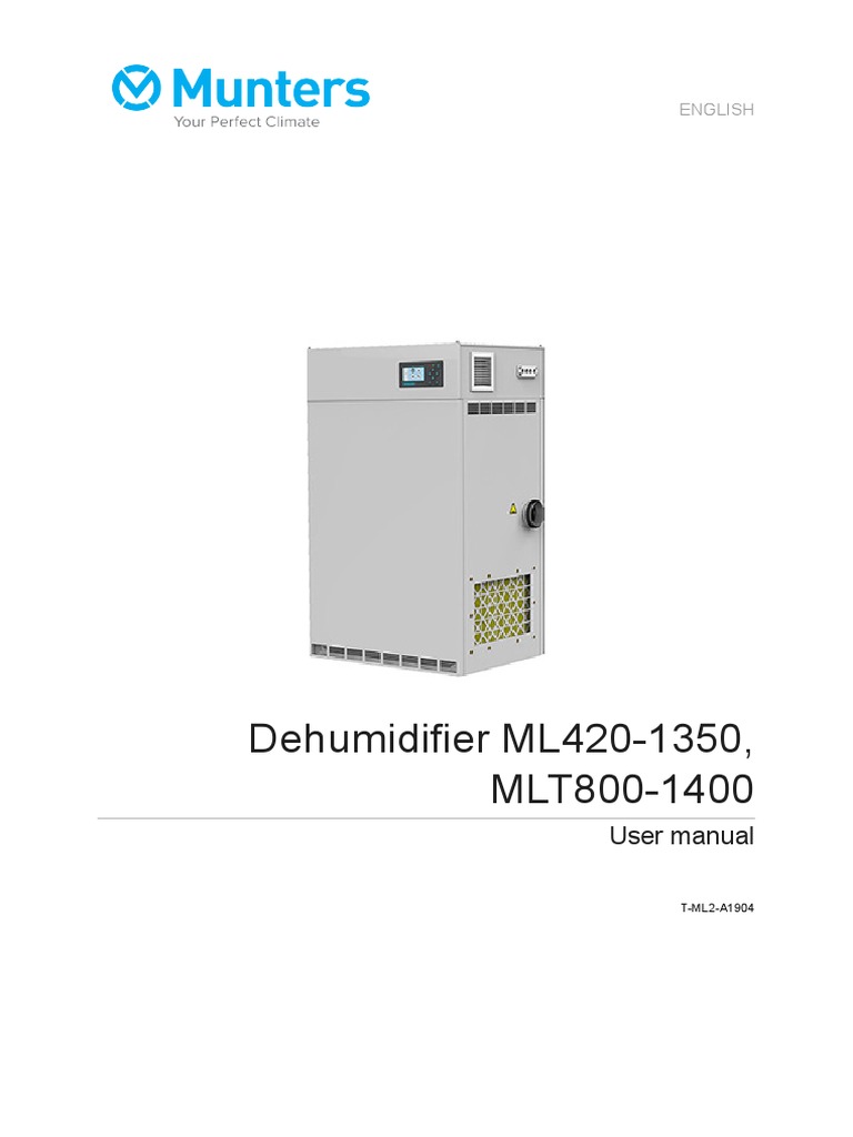 Dehumidifier ML420-1350, MLT800-1400 | PDF | Technology & Engineering