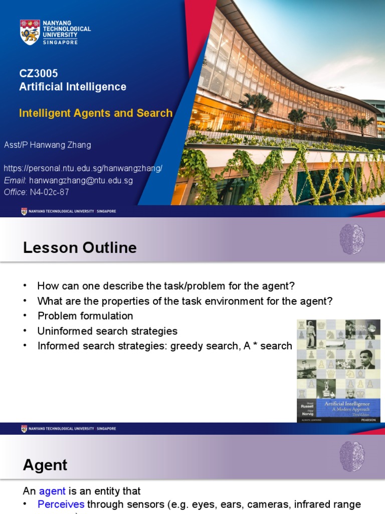 New CZ3005 Module 2 - Intelligent Agents and Search | PDF | Applied Mathematics | Theoretical ...