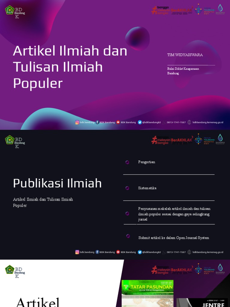 Artikel Ilmiah Dan Tulisan Ilmiah Populer | PDF