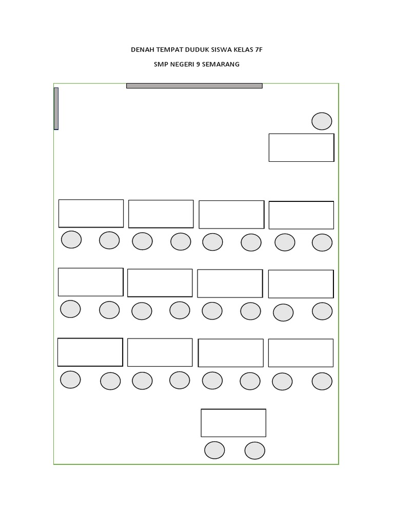Denah Tempat Duduk Siswa Kelas 7f | PDF