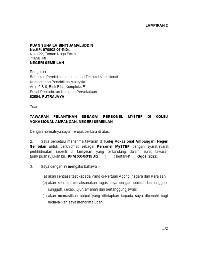 Lampiran 2 Dan Lampiran 4 | PDF