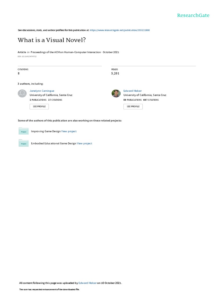 Whatisa Visual Novel | PDF | Genre | Reserved Word