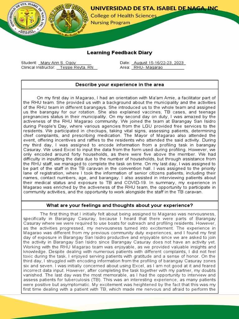 LFD Template | Download Free PDF | Experience | Patient