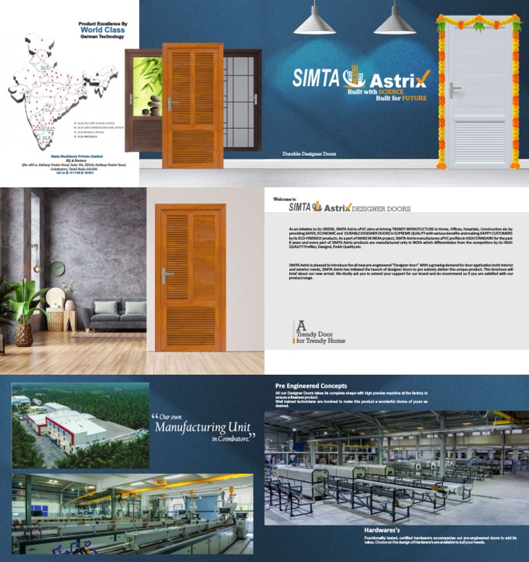 SIMTA Astrix Designer Doors Catalogue | PDF | Technology & Engineering