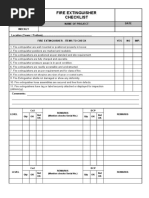 Fire Fighting Equipment Inspection Checklist - 2024 | PDF