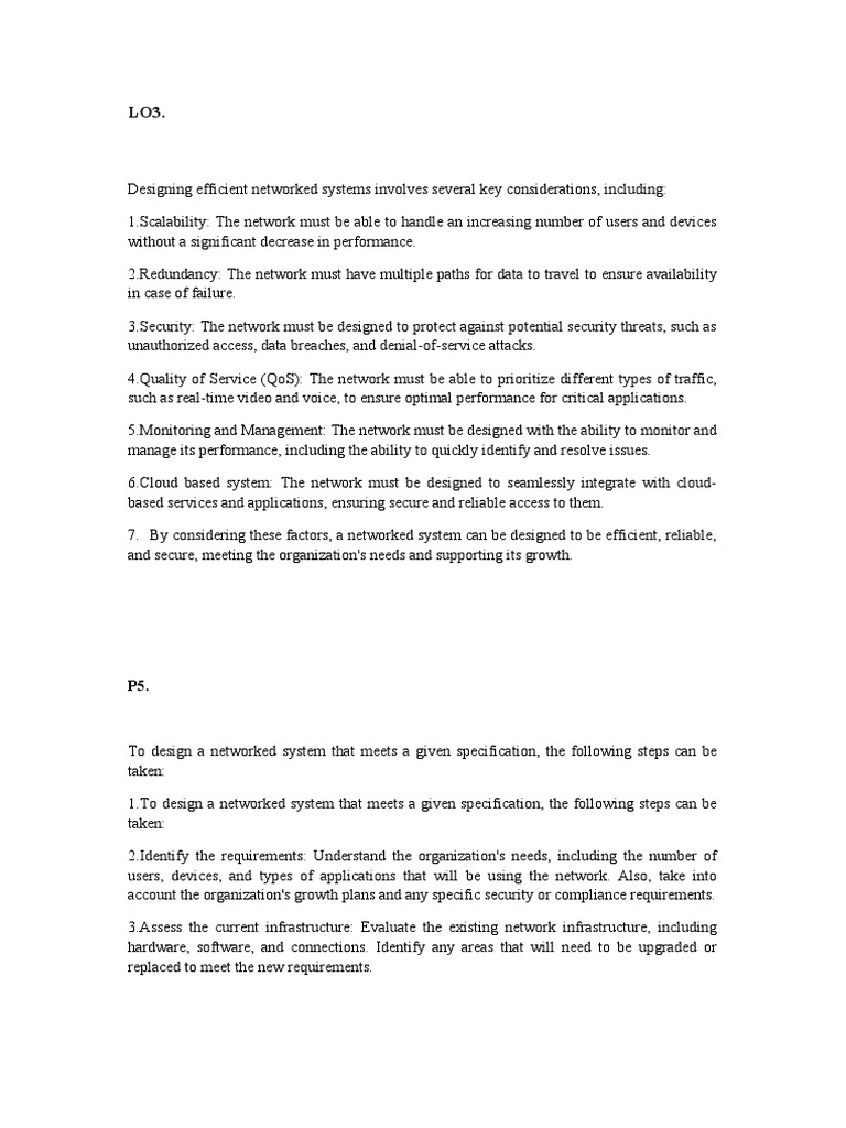 Efficient Networked System Design Guide | PDF | Computer Network | Ip ...