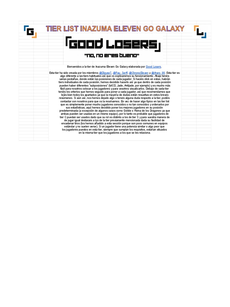 Galaxy Tier List | PDF