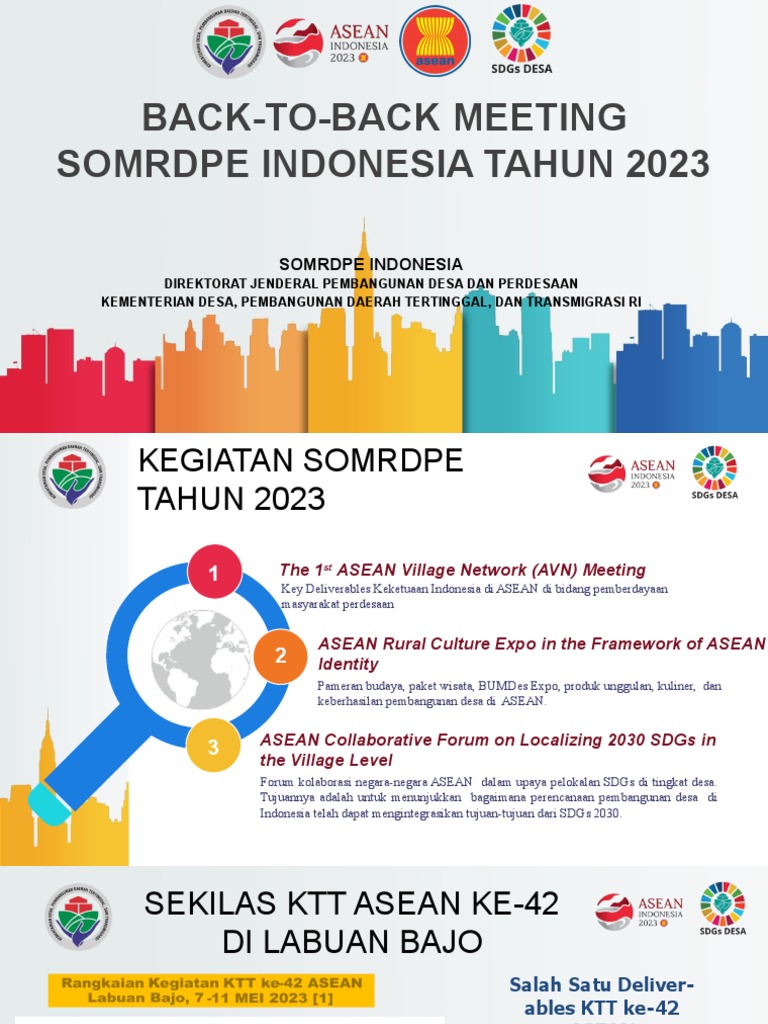 Paparan Back-To-Back SOMRDPE - Rapat Persiapan AVN-SOMRDPE 05072023 | PDF