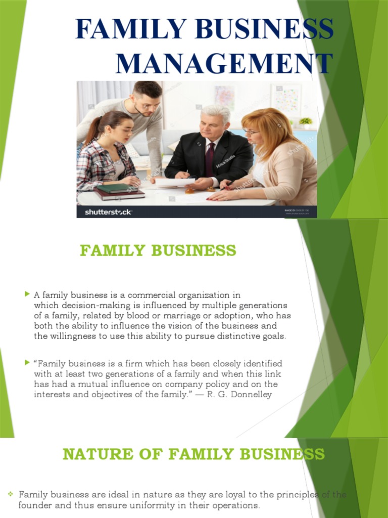 Understanding Family Business Management | PDF | Entrepreneurship | Family