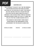 Acknowledgement..certificate FOR PROJECT | PDF