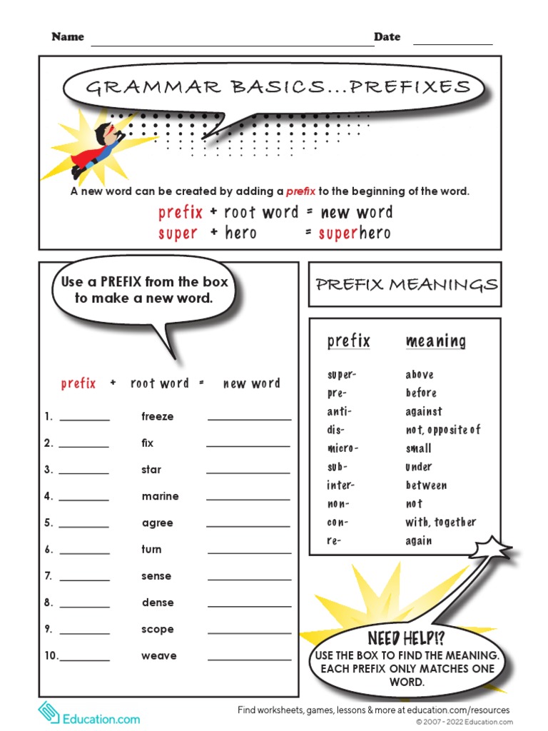 grammar-basics-prefixes | PDF