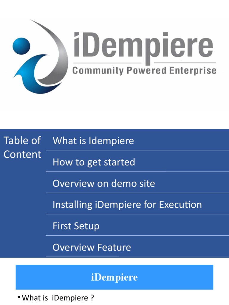 idempiere overview | PDF