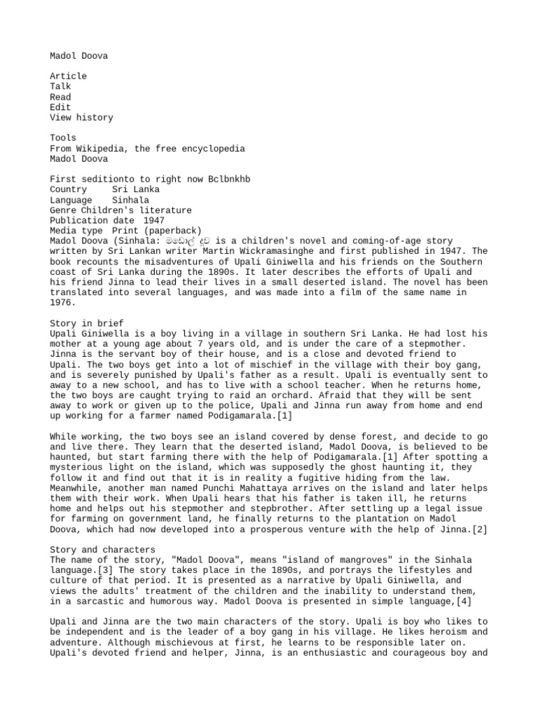 Madol Doova | PDF