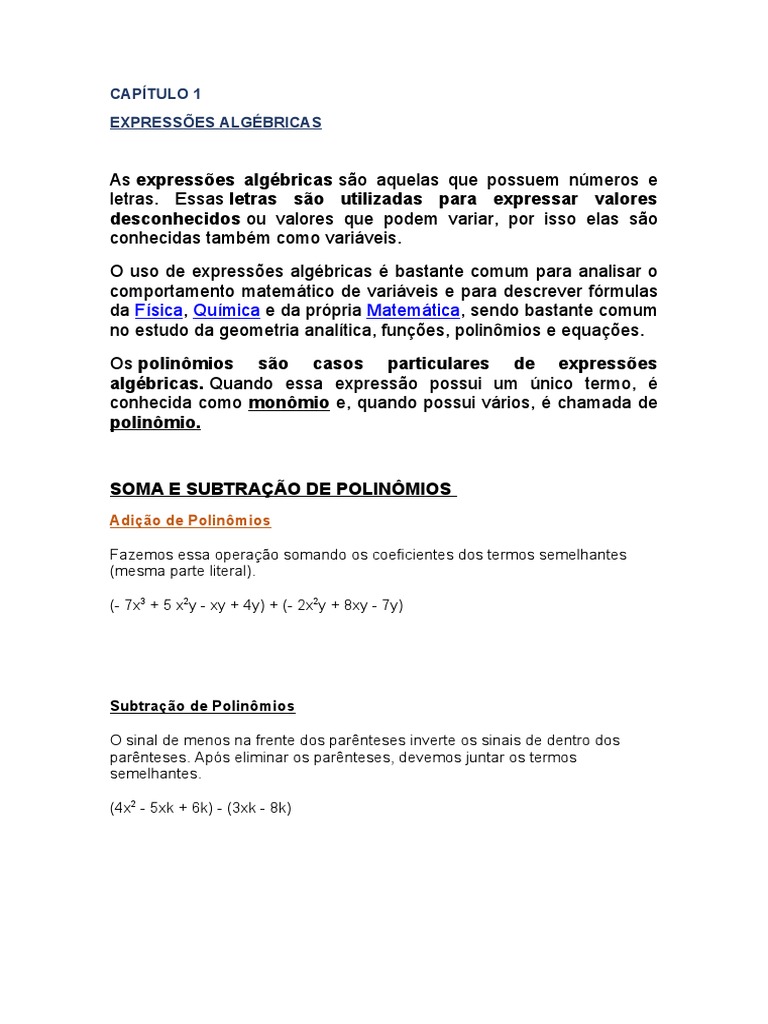 Aula 01 3 Bimestre | PDF | Multiplicação | Álgebra abstrata