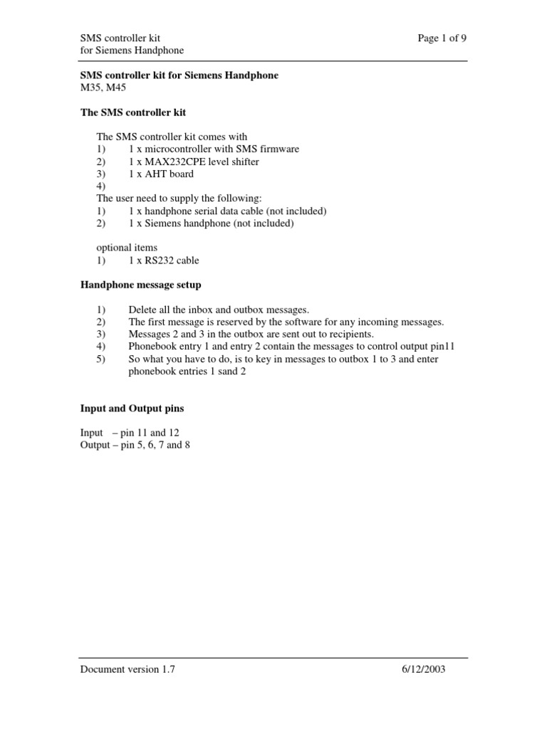 Sms v1 | PDF | Analog To Digital Converter | Capacitor