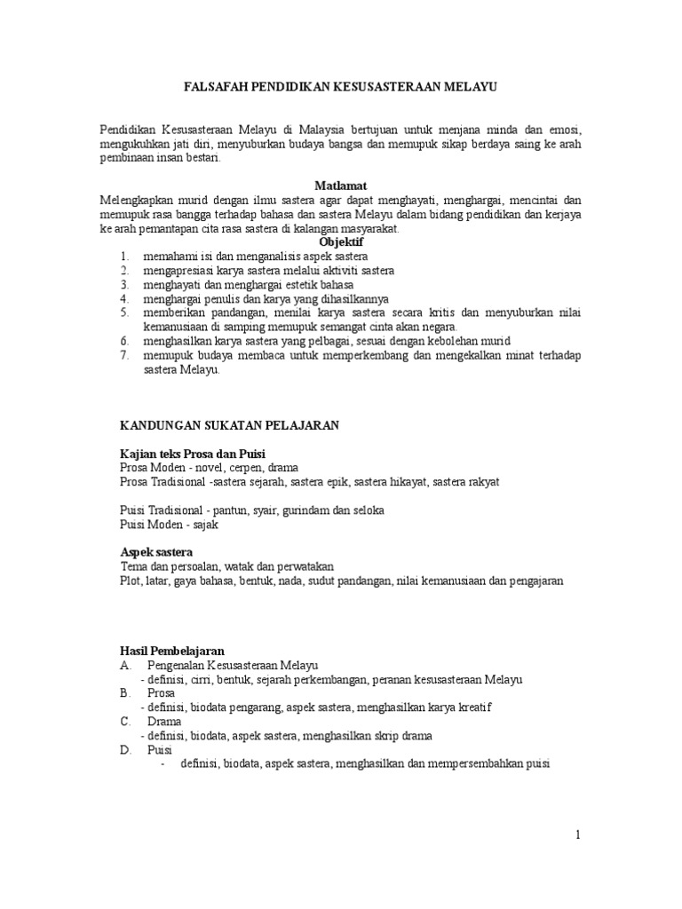 Nota Kuliah Kaedah Sastera | PDF