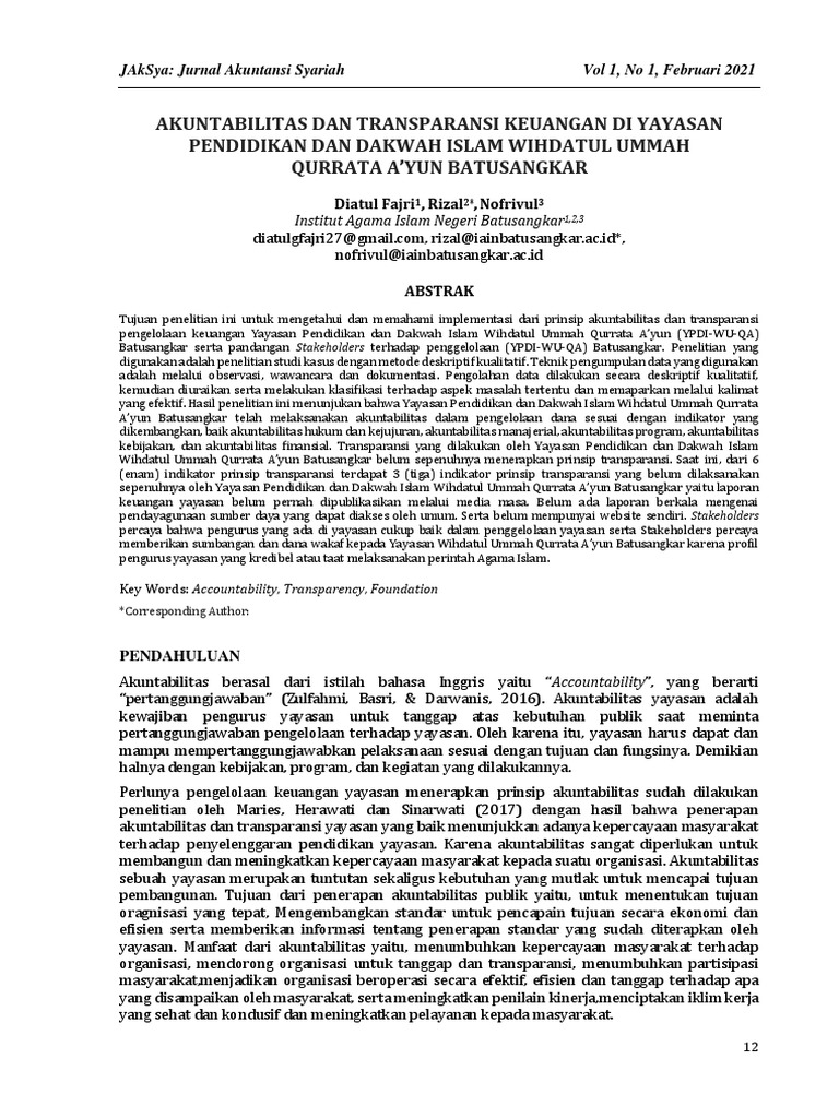 Contoh Jurnal Tesis 1 | PDF