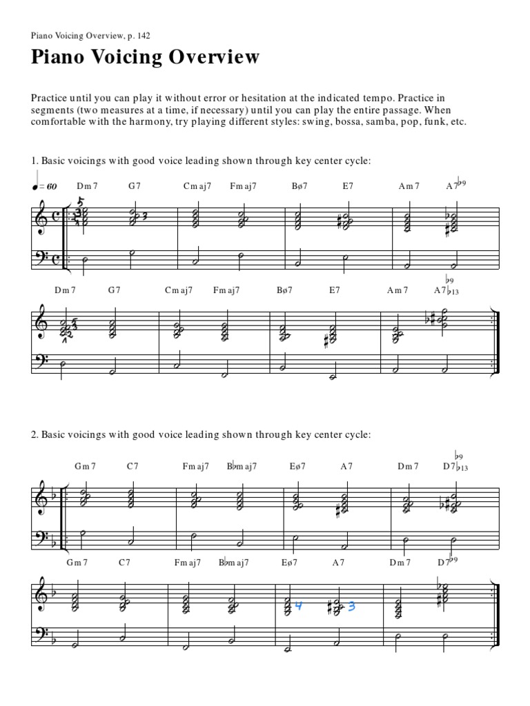 Bert Ligon Piano Voicings | PDF