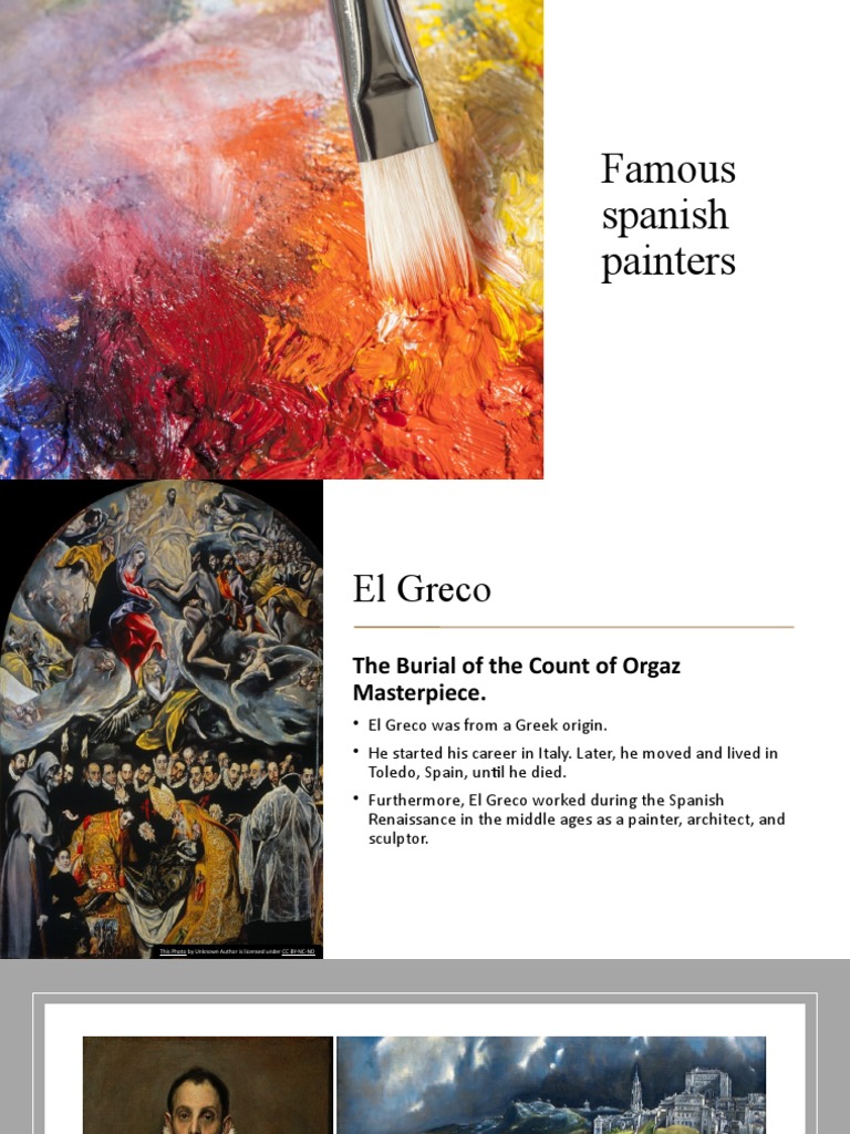 Famous Spanish Painters | PDF