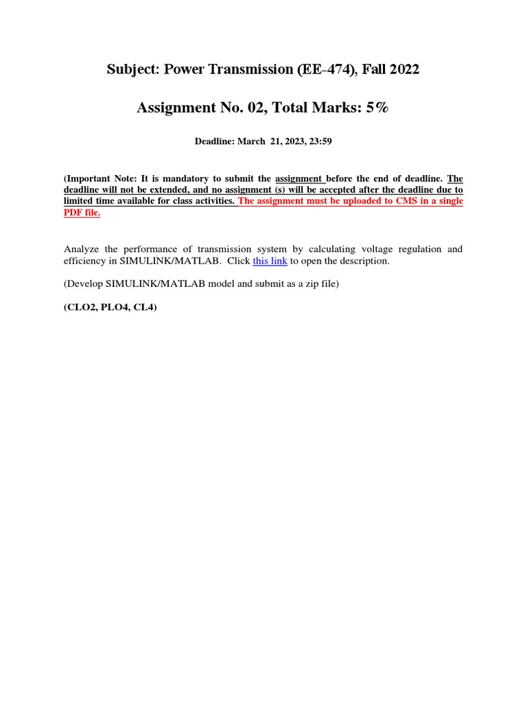 Power Transmission, A02, FA22 | PDF