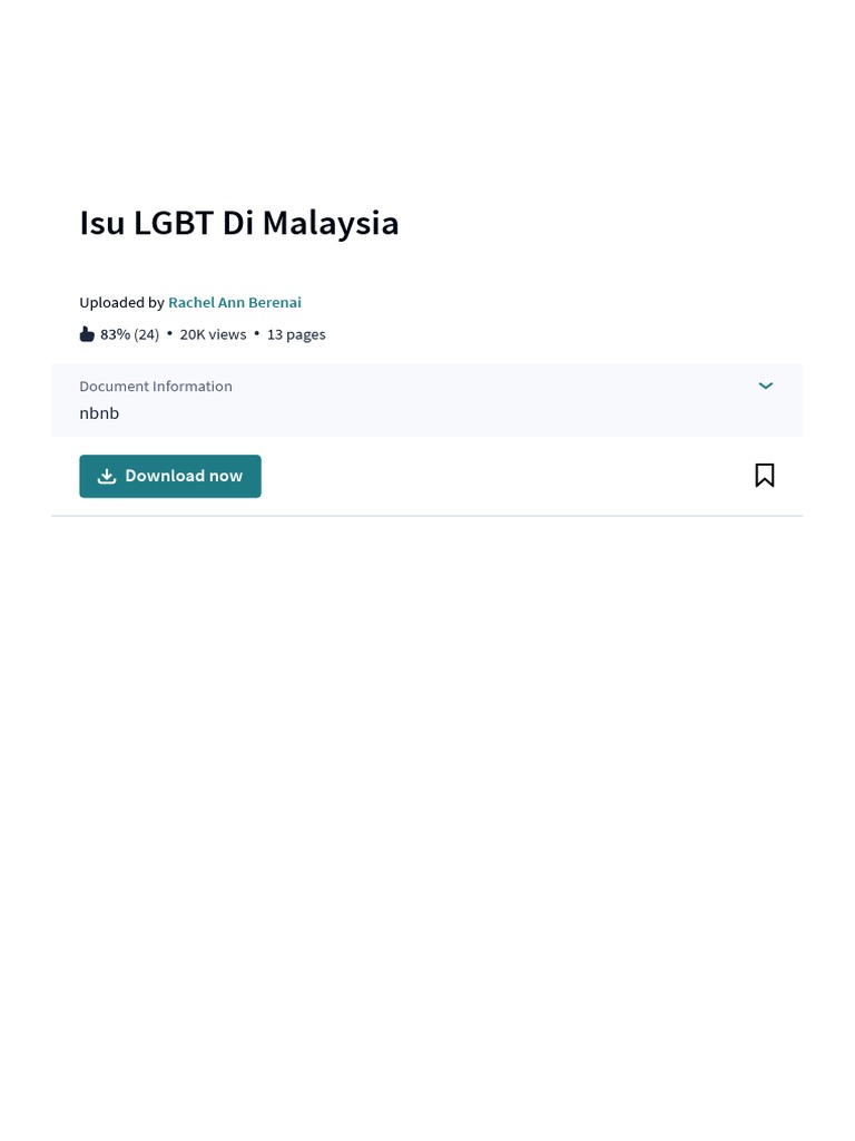 Isu LGBT Di Malaysia - PDF | PDF