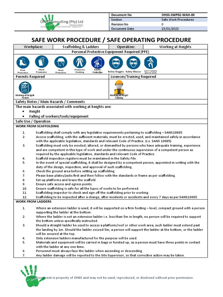 OHSS SWP Heights | PDF