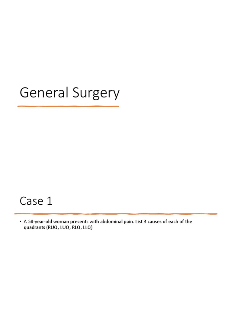 Surgery - Abdo Pain | Download Free PDF | Human Diseases And Disorders ...