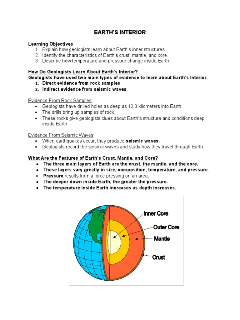 Earth's Interior | PDF | Earth | Tectonics