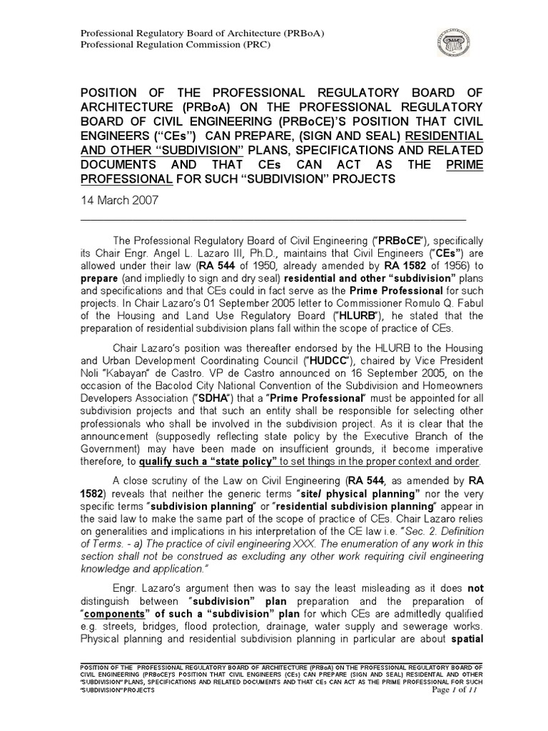 3.5c BoA 40 - Att10 - Ok07ma - PrBoA Pos Pap Subdvsn Plan | PDF