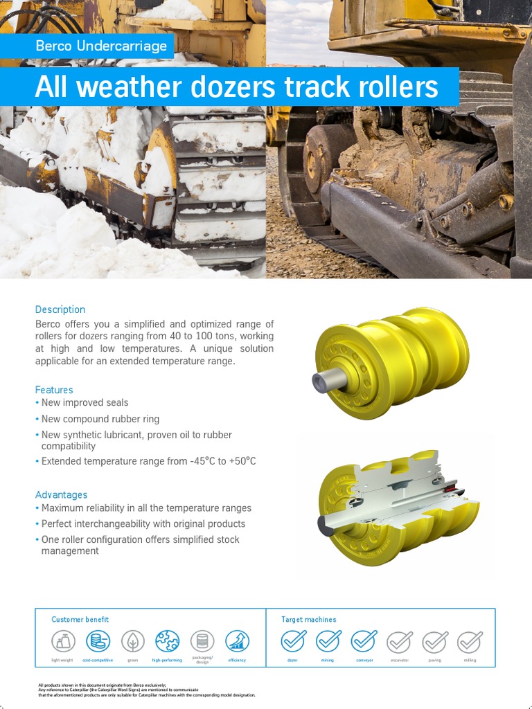 Berco Track Rollers for Dozers | PDF | Secondary Sector Of The Economy ...
